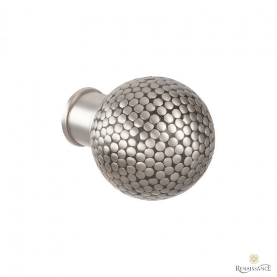 35mm Flat Dimple Ball Finial - Titanium – Interiors Online UK Ltd